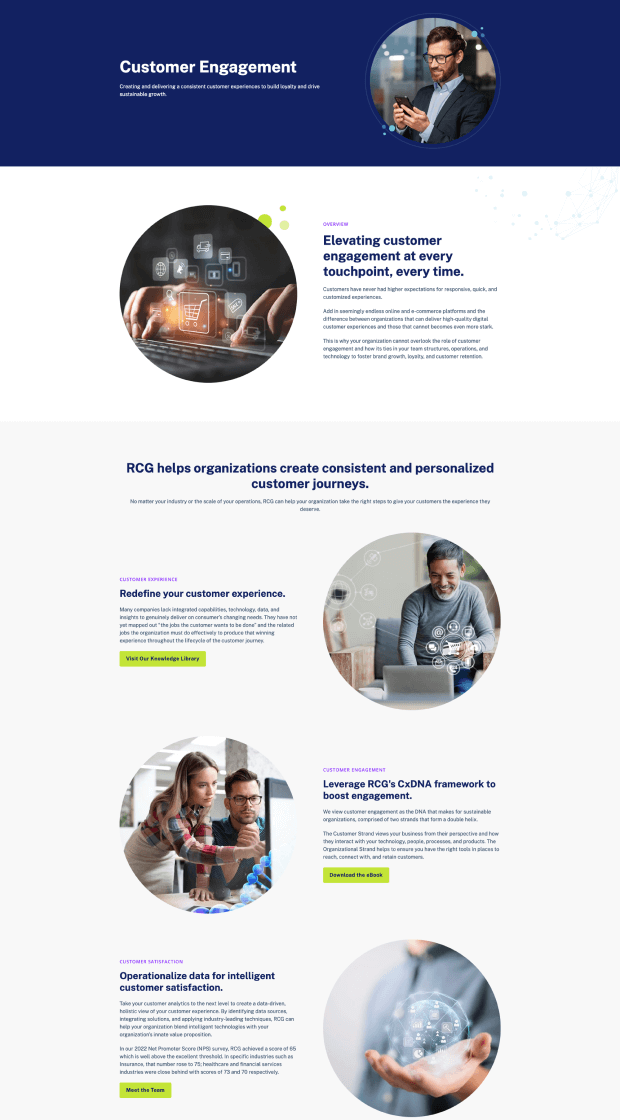 Portfolio Example: RCG global Services | SmartBug Media®